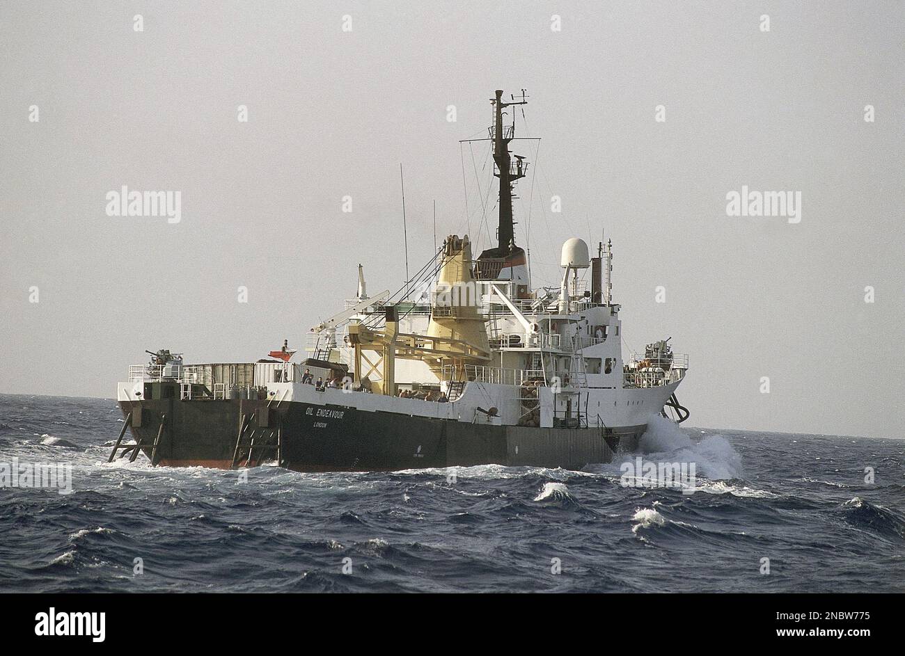 British mine sweepers move up the Suez Canal on August 14, 1984. (AP ...