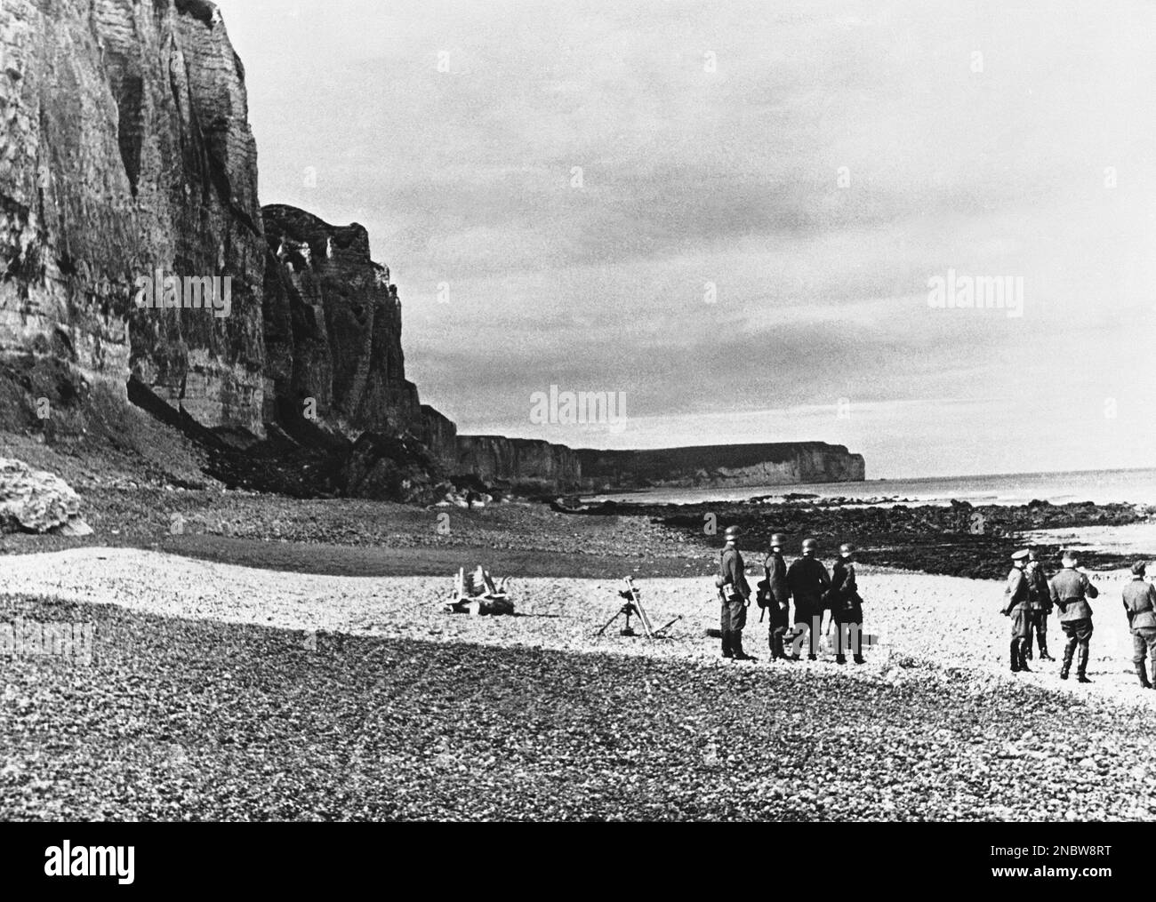 Heavy mortars of Hitler's Army were in position under cliffs on English ...