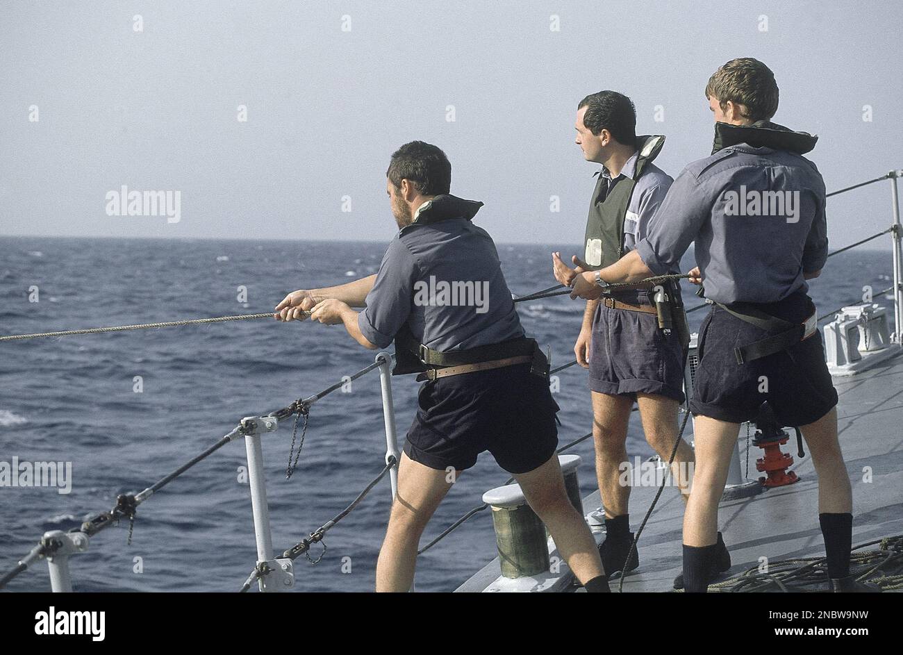 Exercises in the Red Sea with oil endeuer support ship sailors and ...