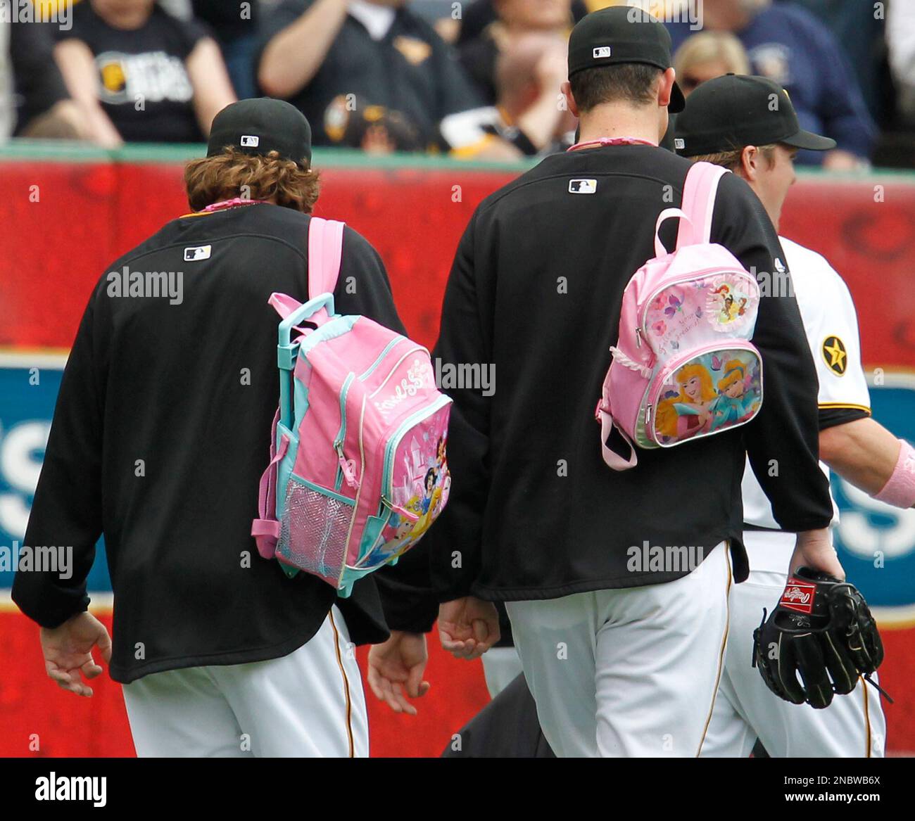 Pittsburgh Pirates rookie pitchers Daniel Moskos, left, and Mike Crotta ...