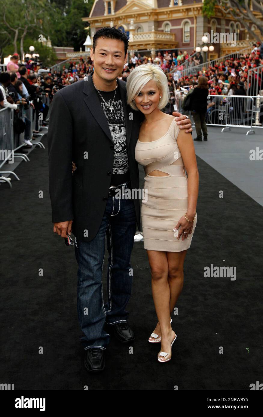 Danny Le Boyer, left, and a guest arrive at the World Premiere of ...