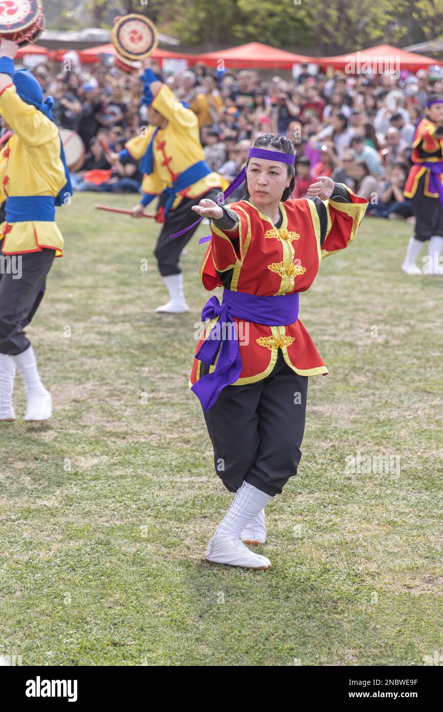 Buenos Aires, Argentina - February 14th, 2023: Young Japanese woman ...