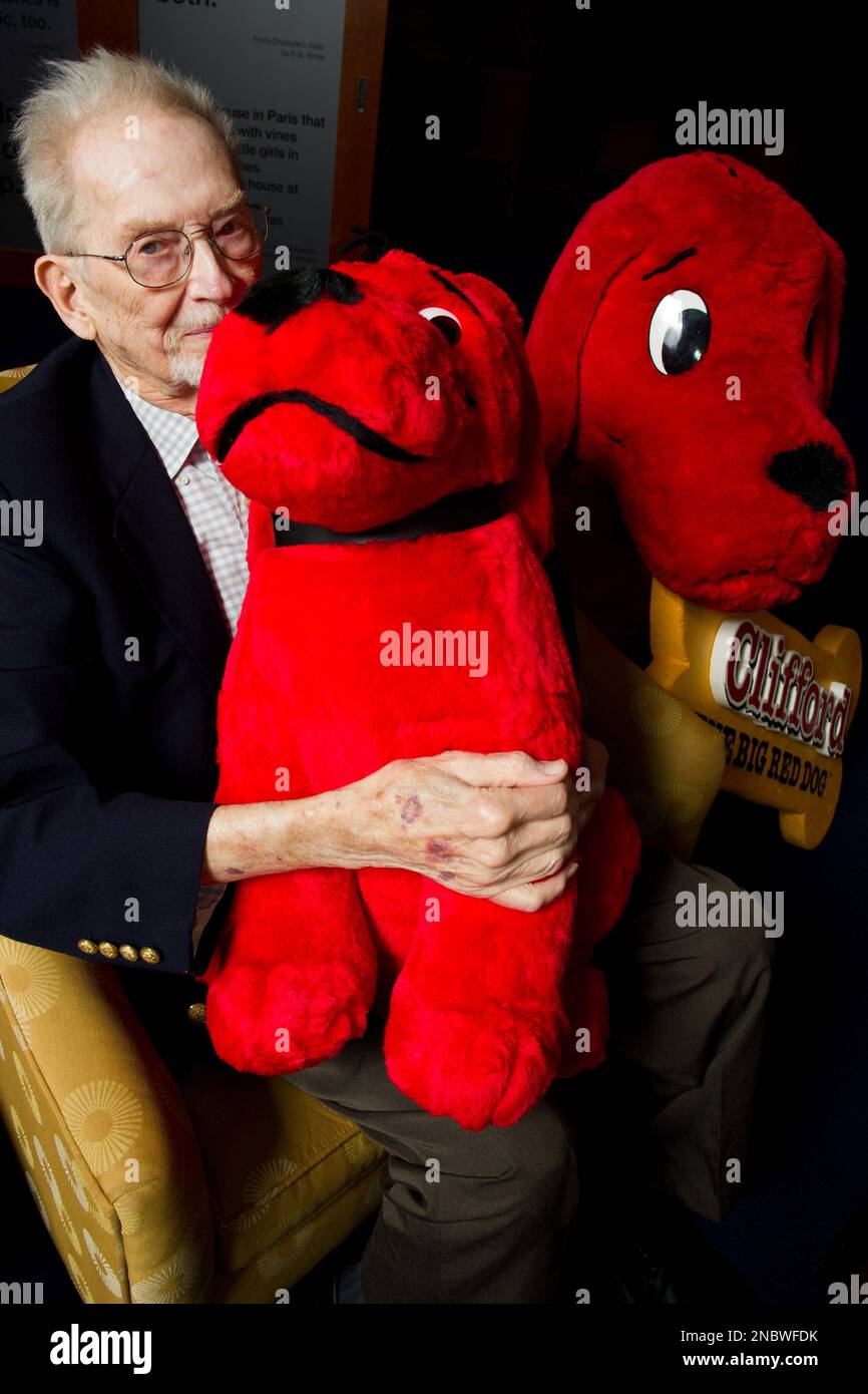 Author and cartoonist Norman Bridwell, creator of Clifford the Big Red ...