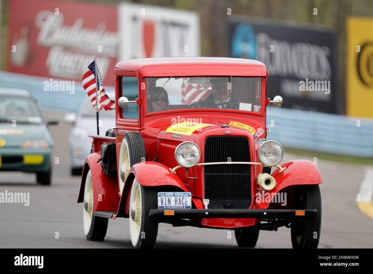 John Cadwallader drives his 1933 Ford propane powered truck during the ...