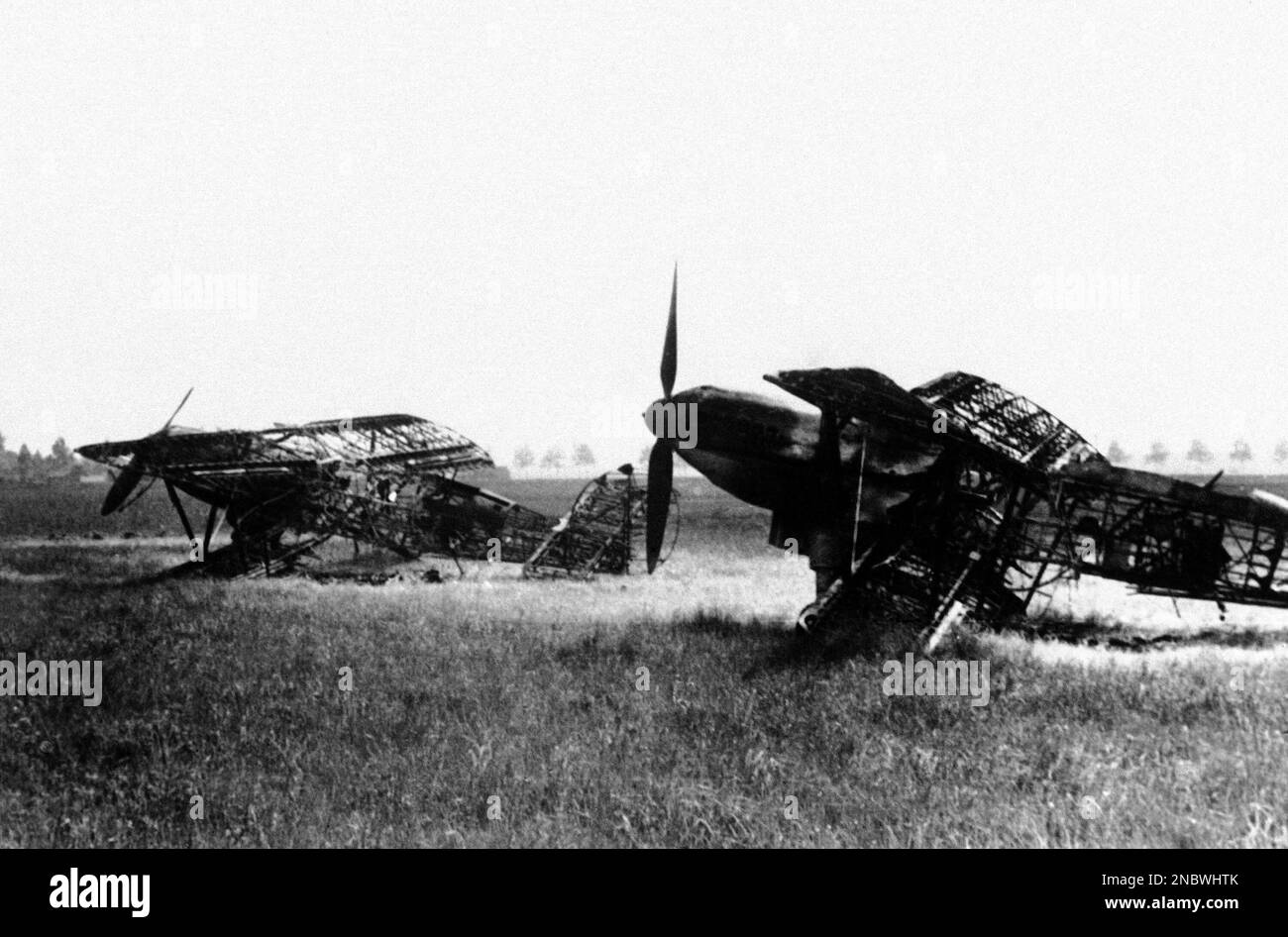 These planes never got a chance to start for they were bombed by German ...