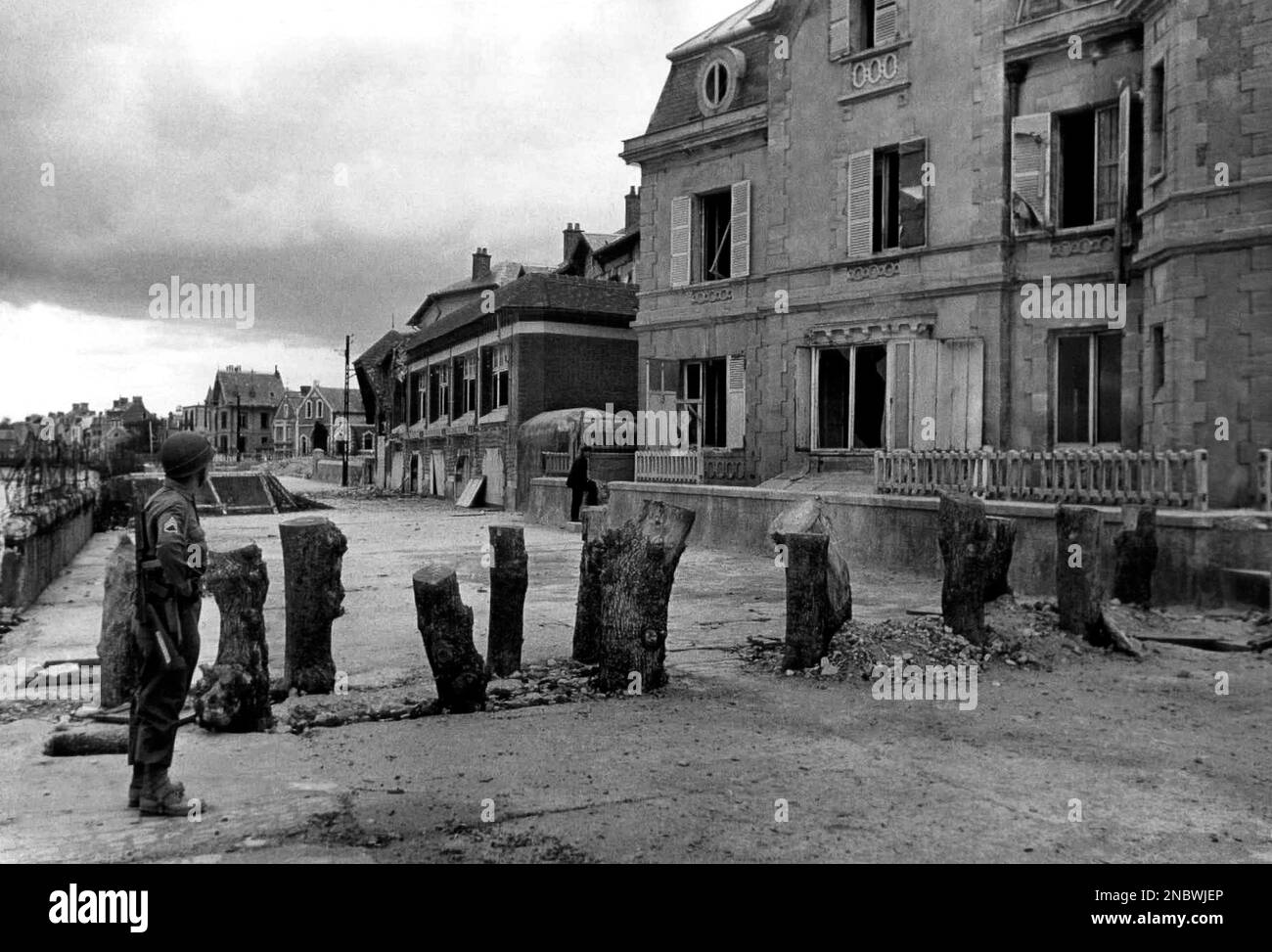 Tank traps which formed part of Hitler’s much boosted Atlantic wall on ...