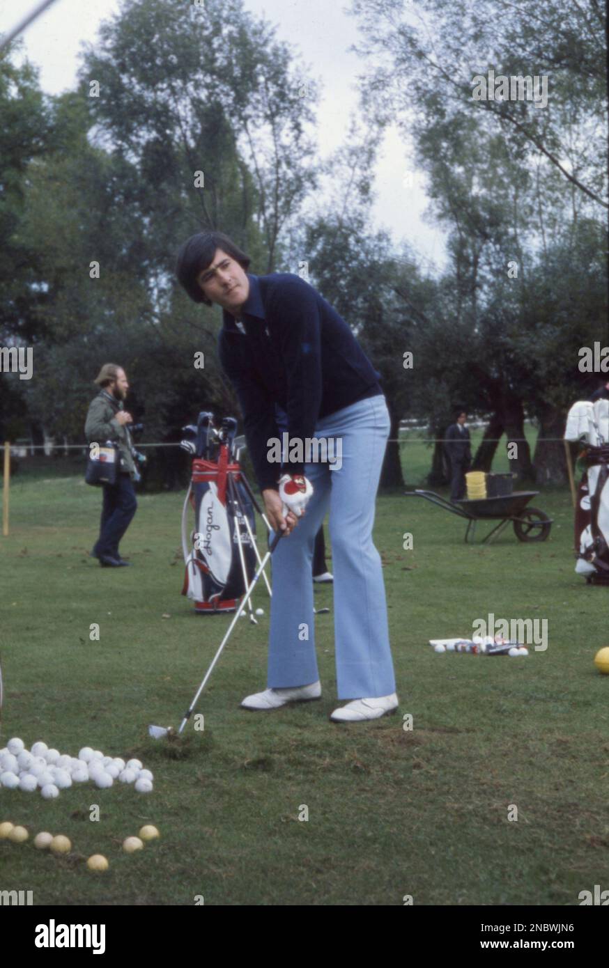Spanish golfer Severianos Ballesteros, known as Seve Ballesteros ...