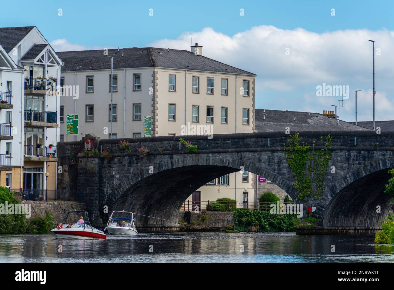 The beautiful city of Enniskillen in County Fermanagh, Northern Ireland ...