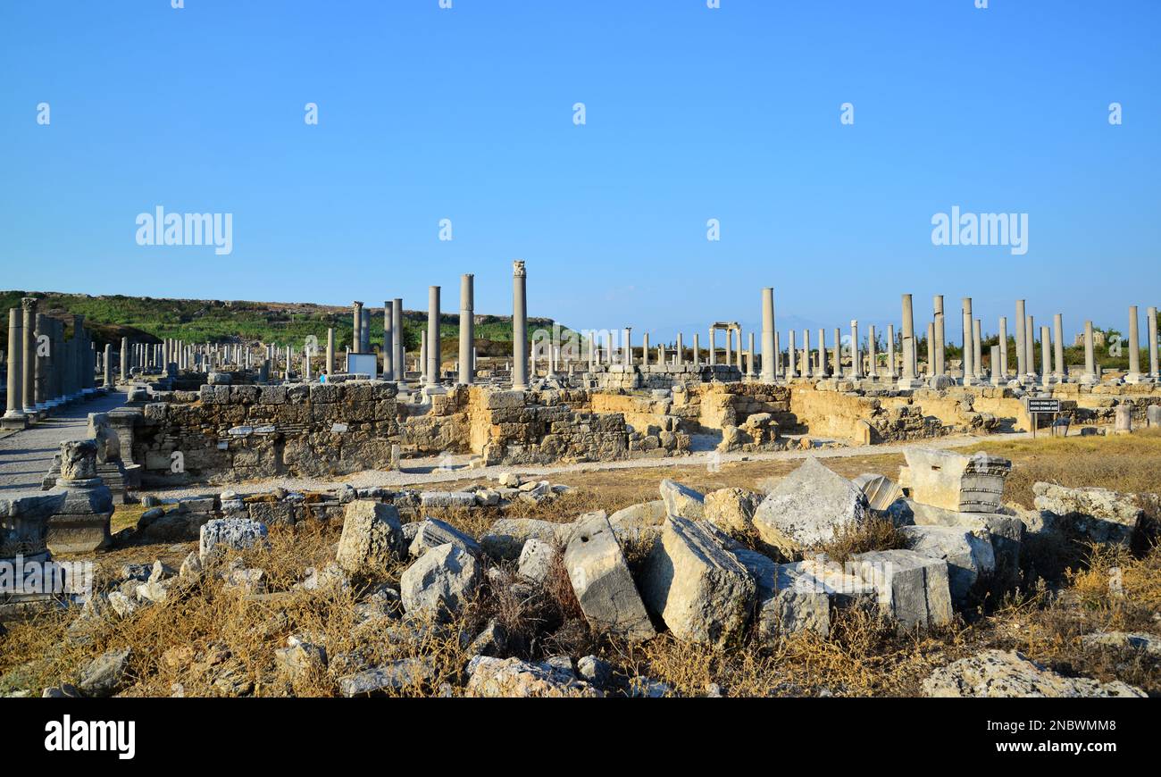 Perge Ancient City - Antalya - TURKEY Stock Photo - Alamy