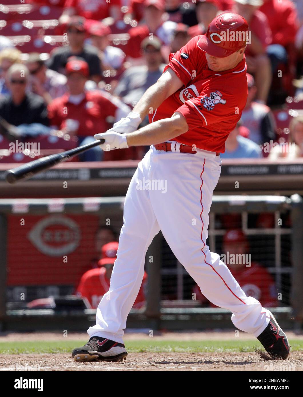 Cincinnati Reds' Jay Bruce hits a solo home run off Houston Astros ...