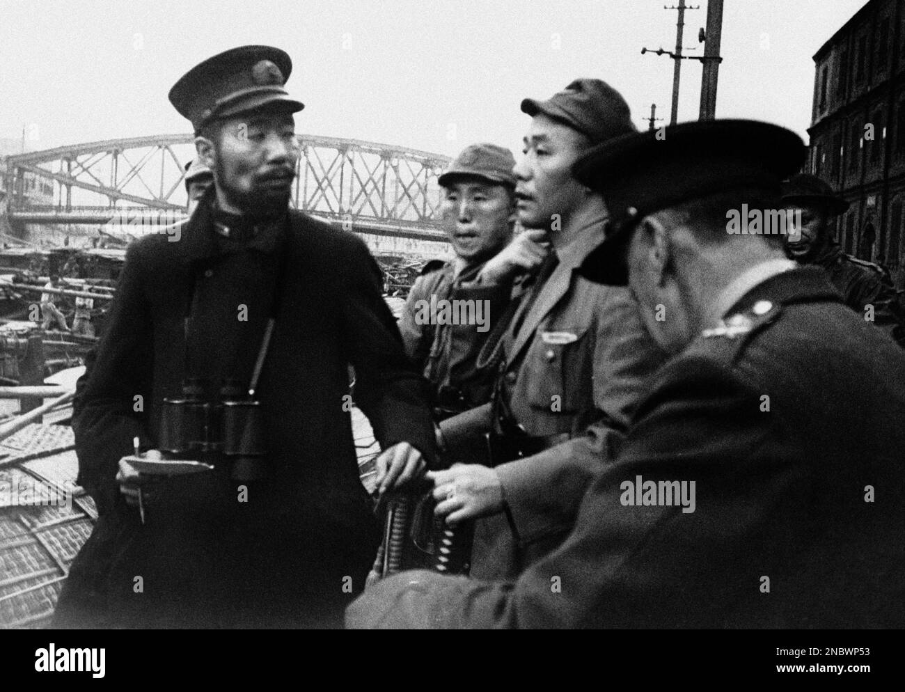 Major General A.P.D. Telfer-Smollett, commander of the British defense ...