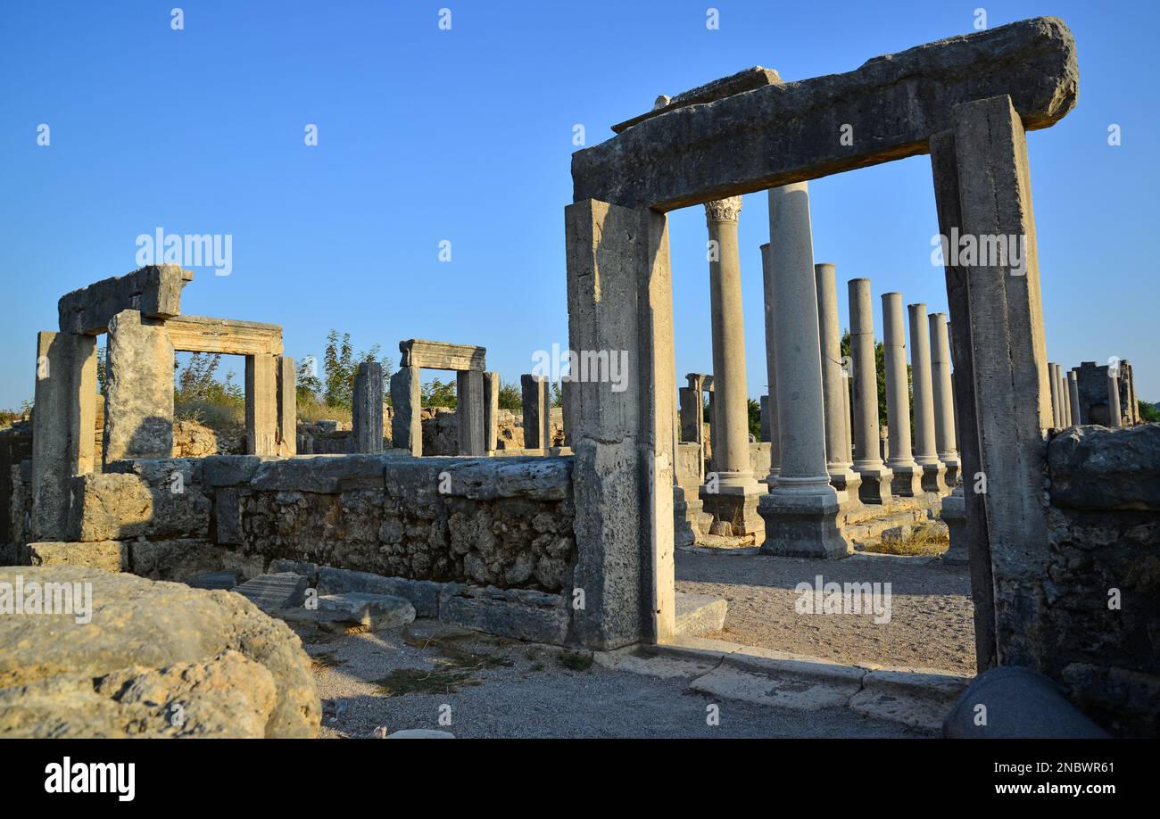 Perge Ancient City - Antalya - TURKEY Stock Photo - Alamy