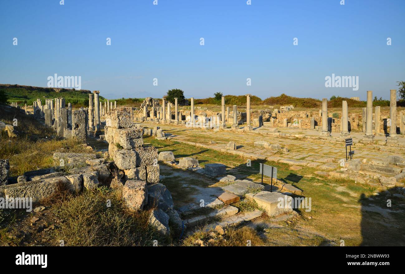 Perge Ancient City - Antalya - TURKEY Stock Photo - Alamy
