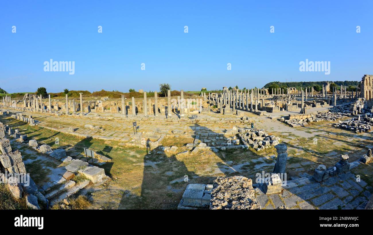 Perge Ancient City - Antalya - TURKEY Stock Photo - Alamy