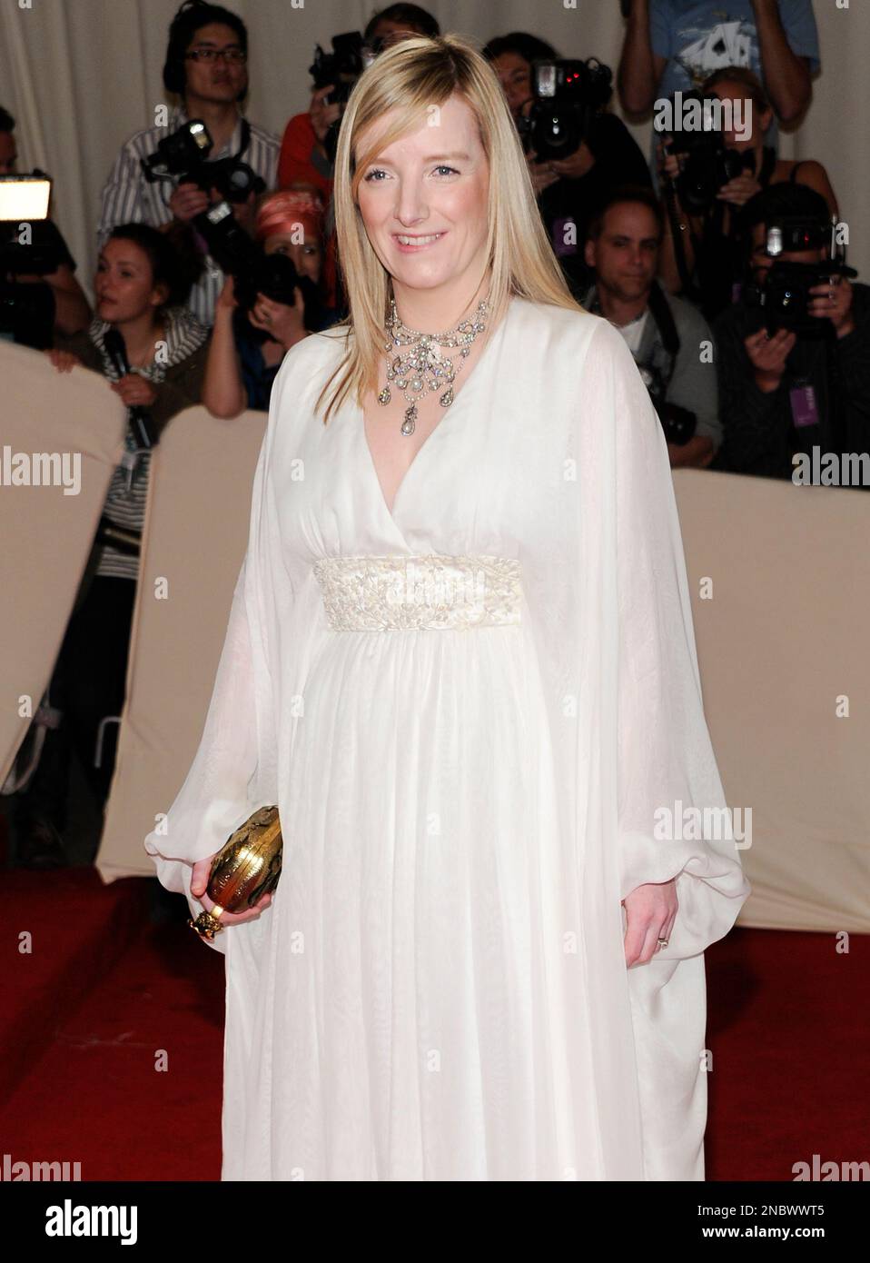 Fashion Designer Sarah Burton arrives at the Metropolitan Museum of Art ...