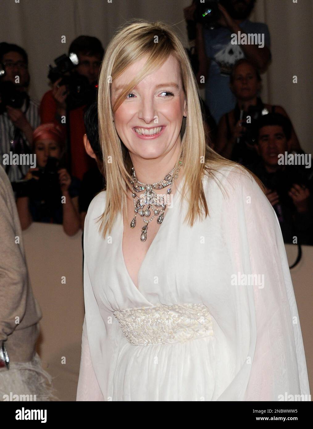 Fashion Designer Sarah Burton arrives at the Metropolitan Museum of Art ...