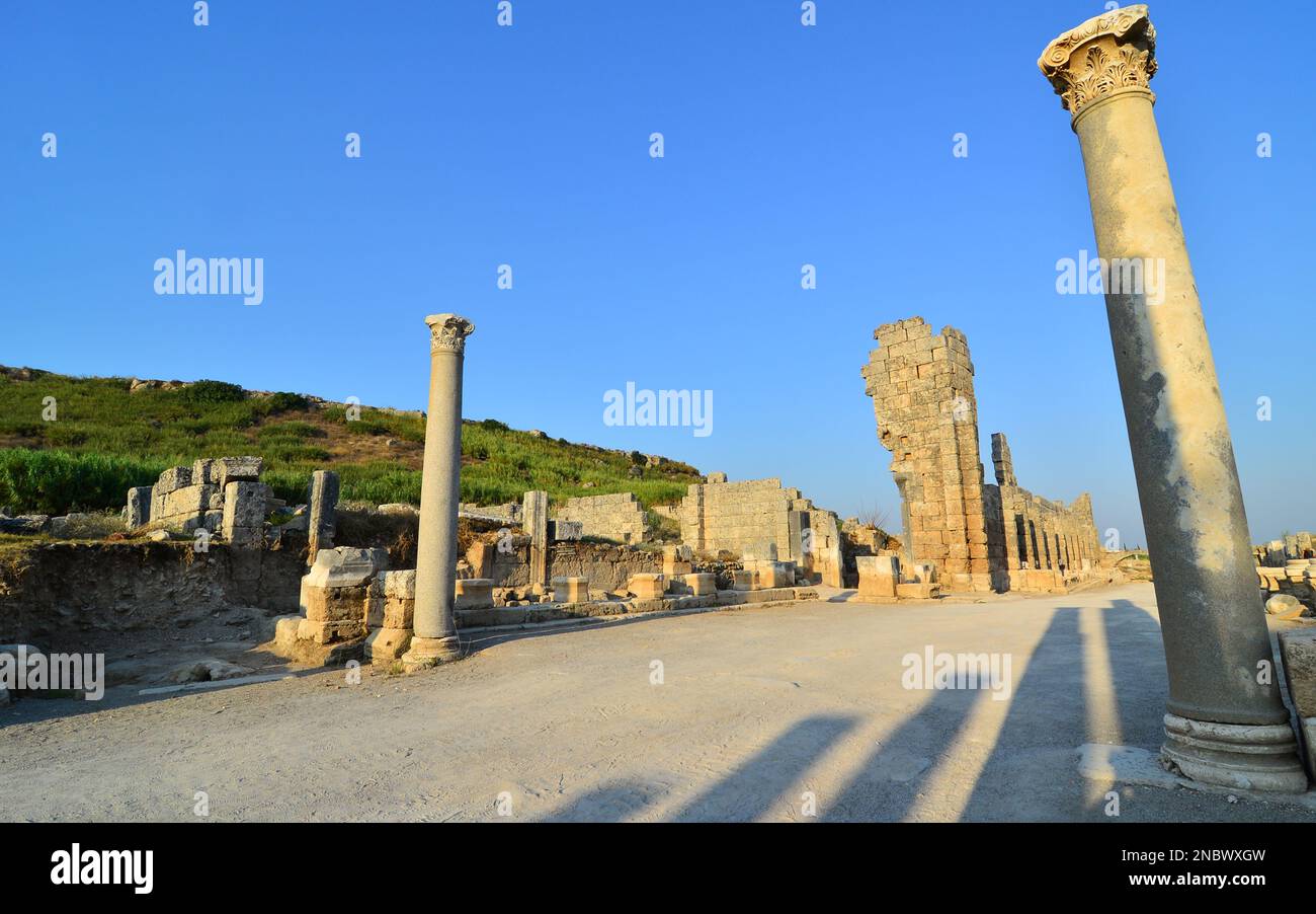 Perge Ancient City - Antalya - TURKEY Stock Photo - Alamy