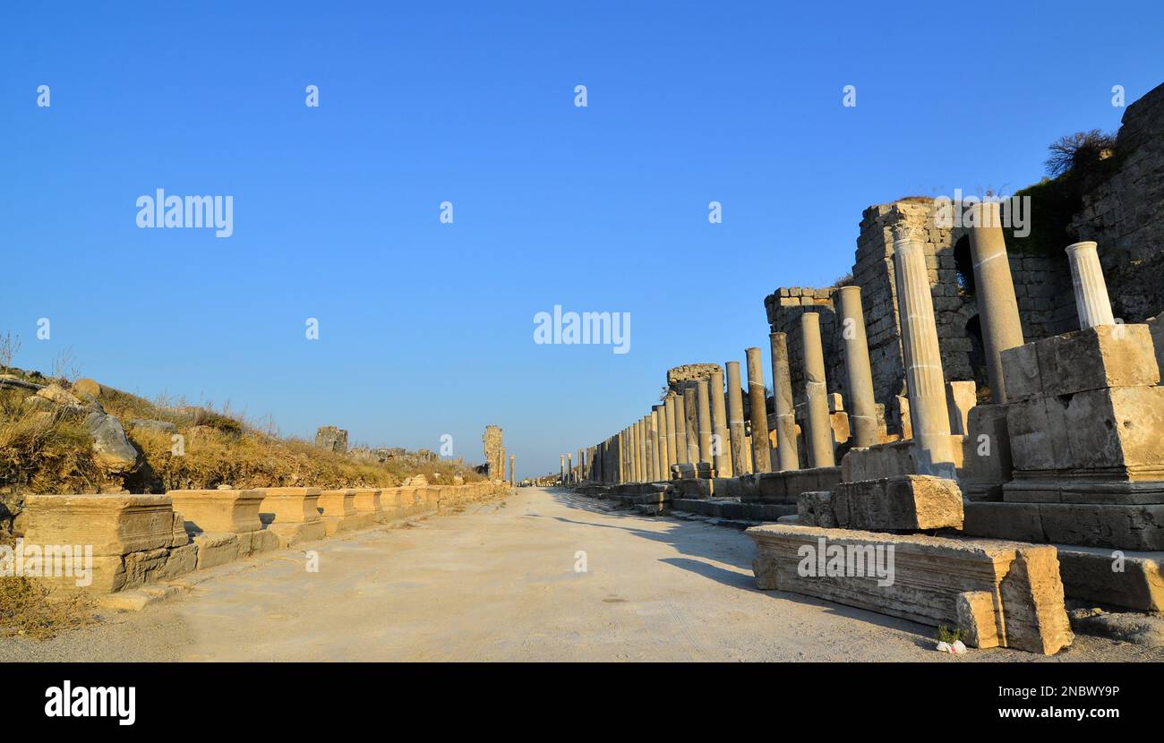Perge Ancient City - Antalya - TURKEY Stock Photo - Alamy