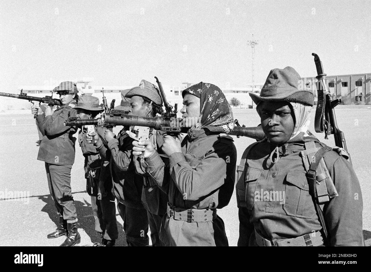Female soldiers receive training on rocket launchers at the Women’s ...