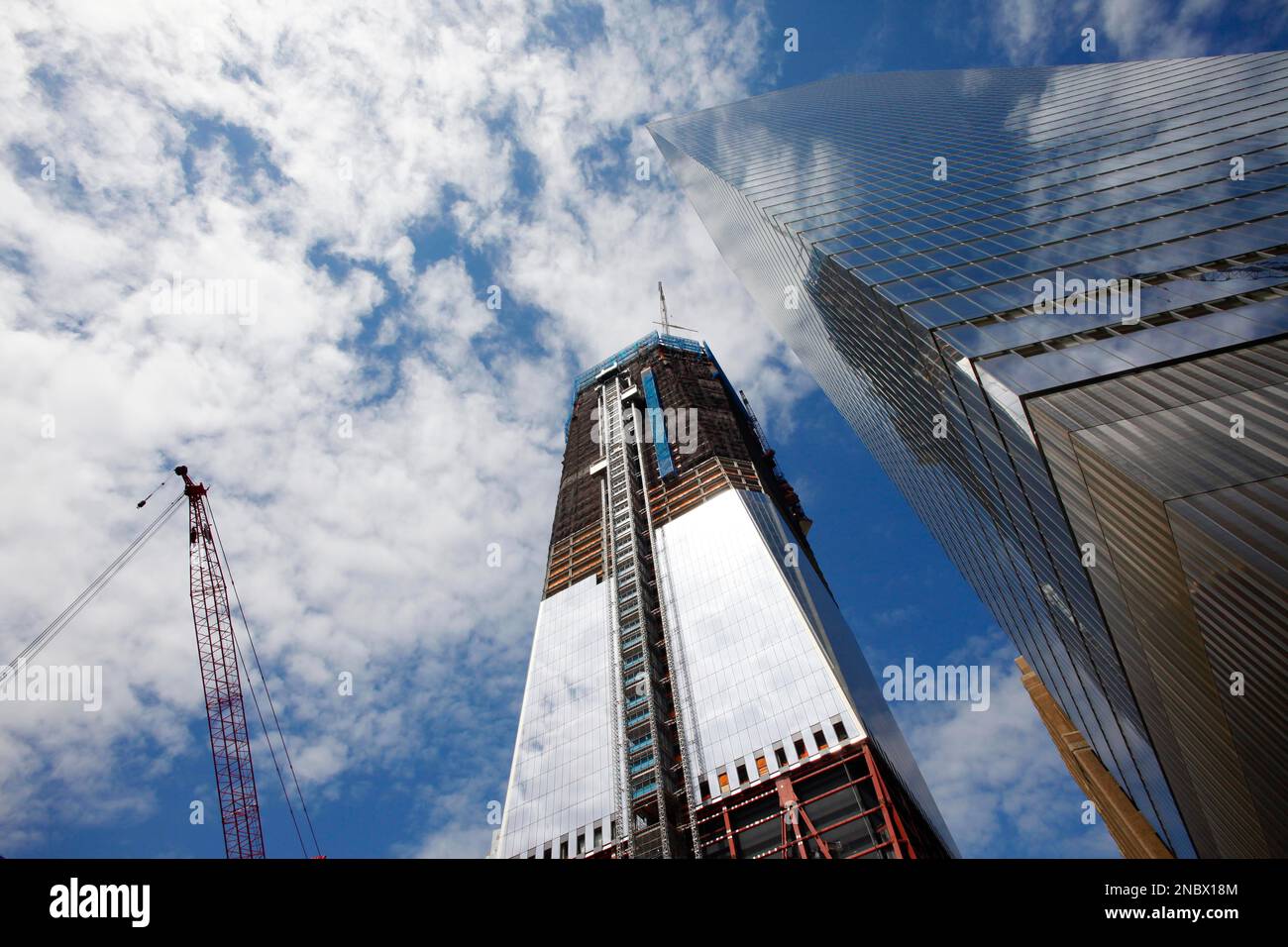 One World Trade Center, left, also known as the Freedom Tower, and 7WTC ...