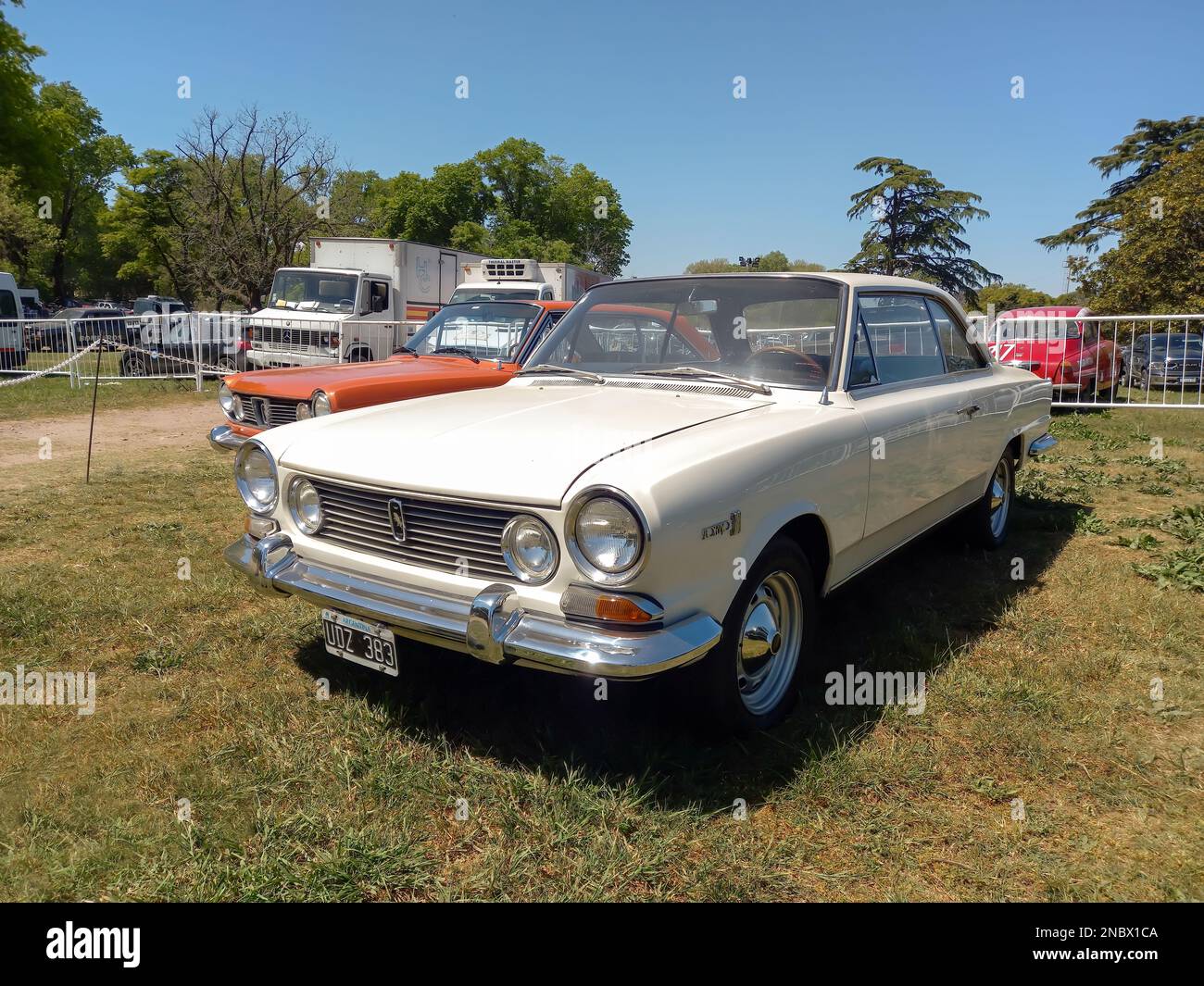 Old white sporty 1967 IKA Torino 380 W coupe Tornado engine ...