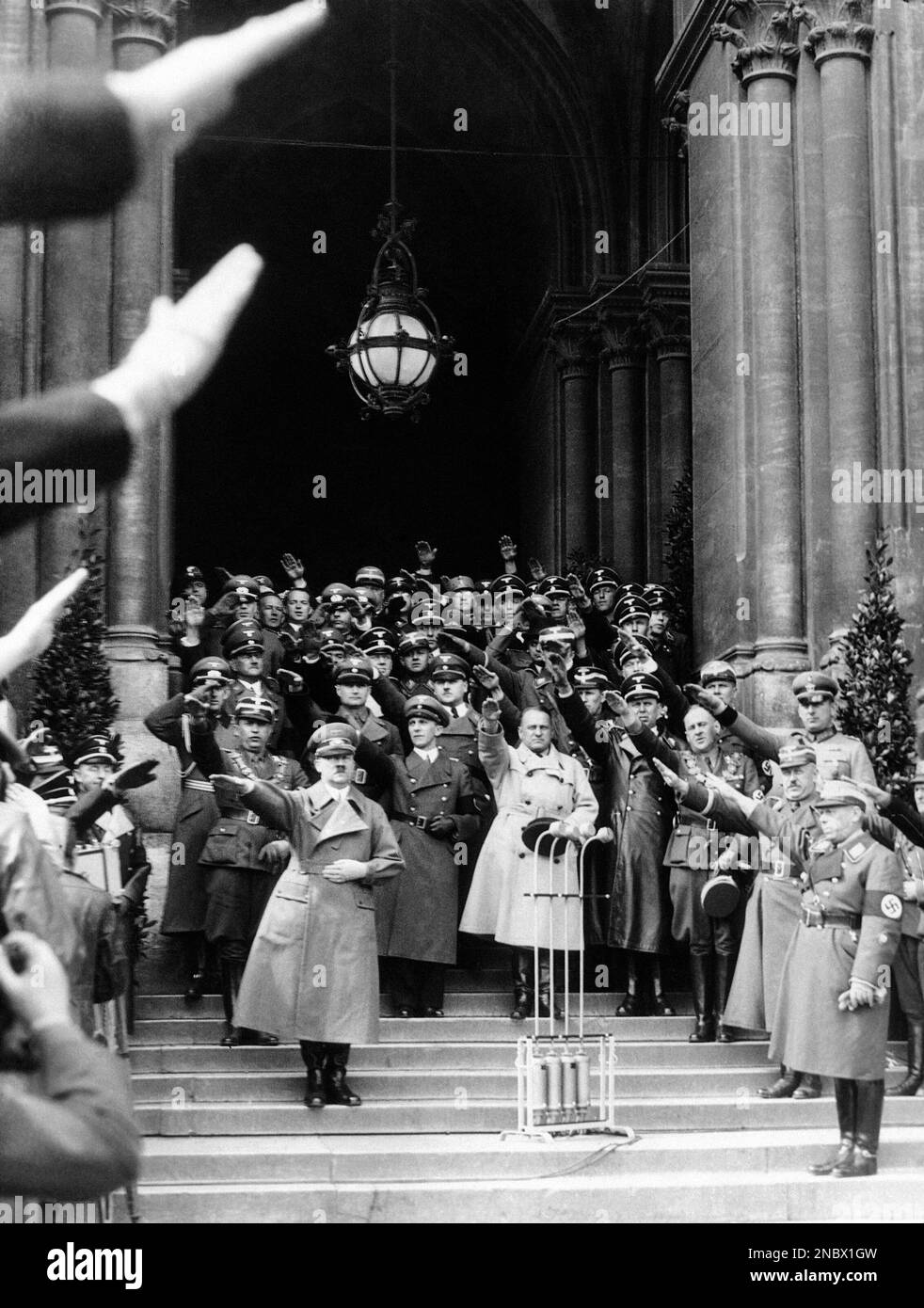 Hitler received an overwhelming ovation when he arrived, on April 9 ...