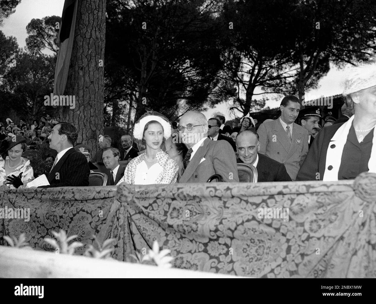 Count Ranieri di Compello, Princess Margaret, Luigi Einaudi and Donna ...