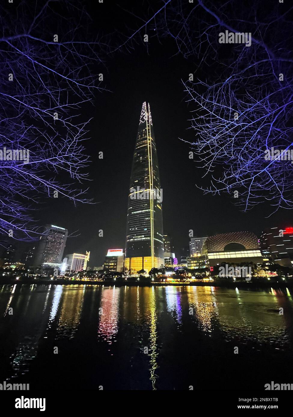 Lotte World Tower skyscraper in Jamsil, Seoul, Korea Stock Photo - Alamy