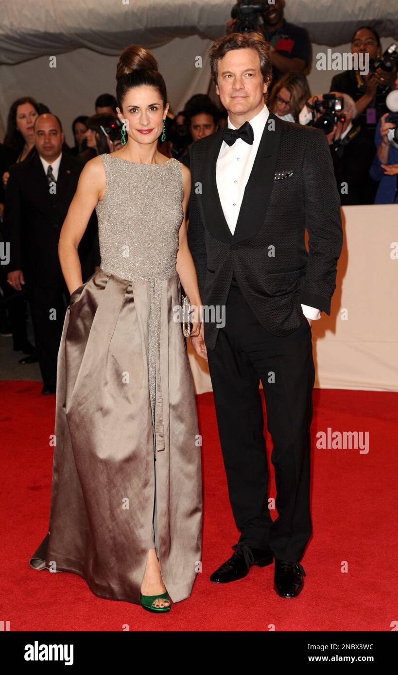 Colin Firth and his wife Livia Giuggioli arrive at the Metropolitan ...