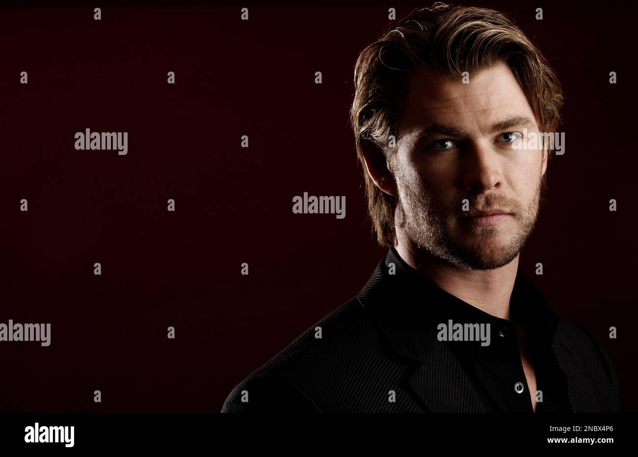 Actor Chris Hemsworth, from the film "Thor", poses for a portrait in ...