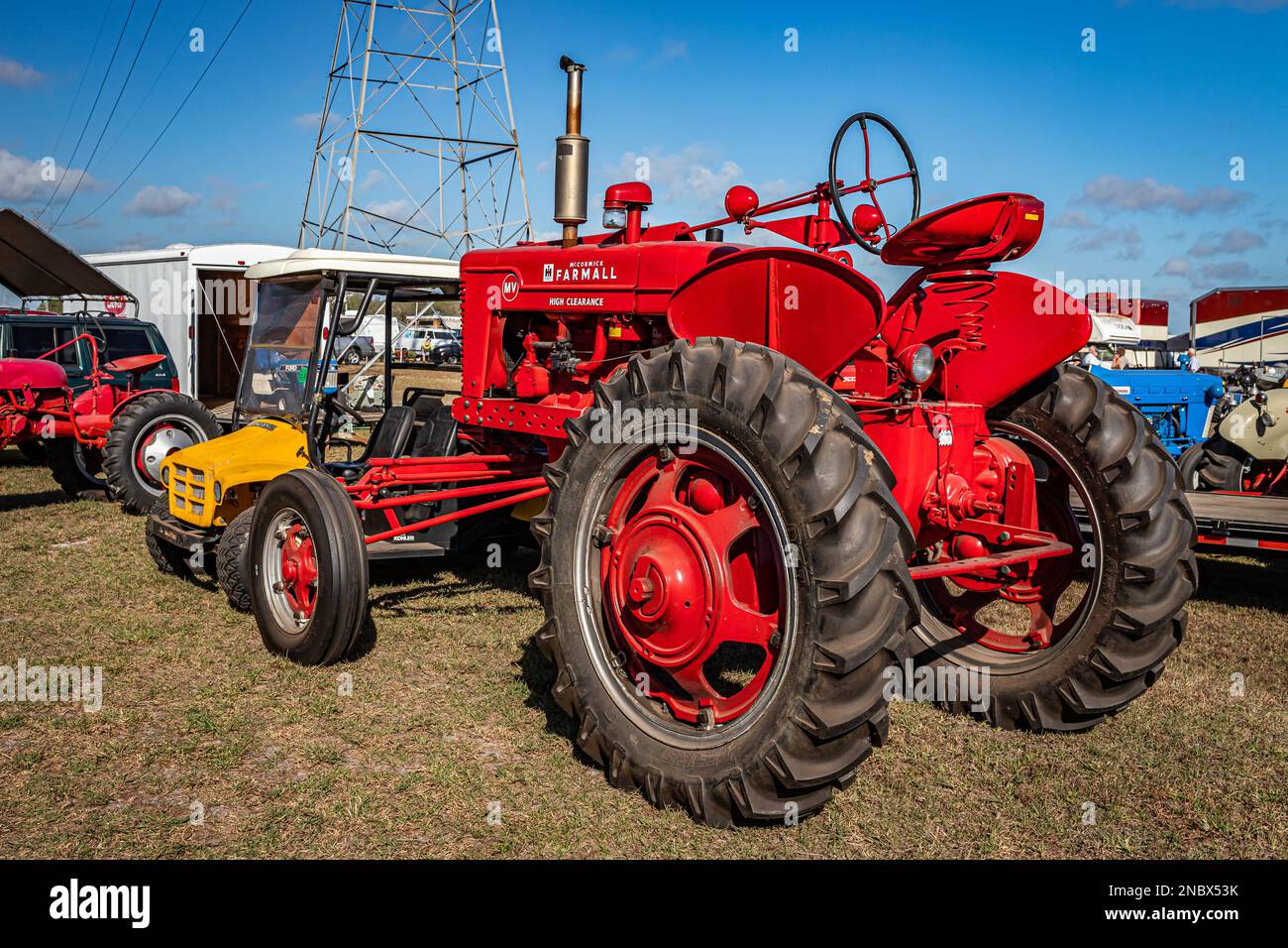 Fort Meade, FL - February 24, 2022: High perspective rear corner view ...