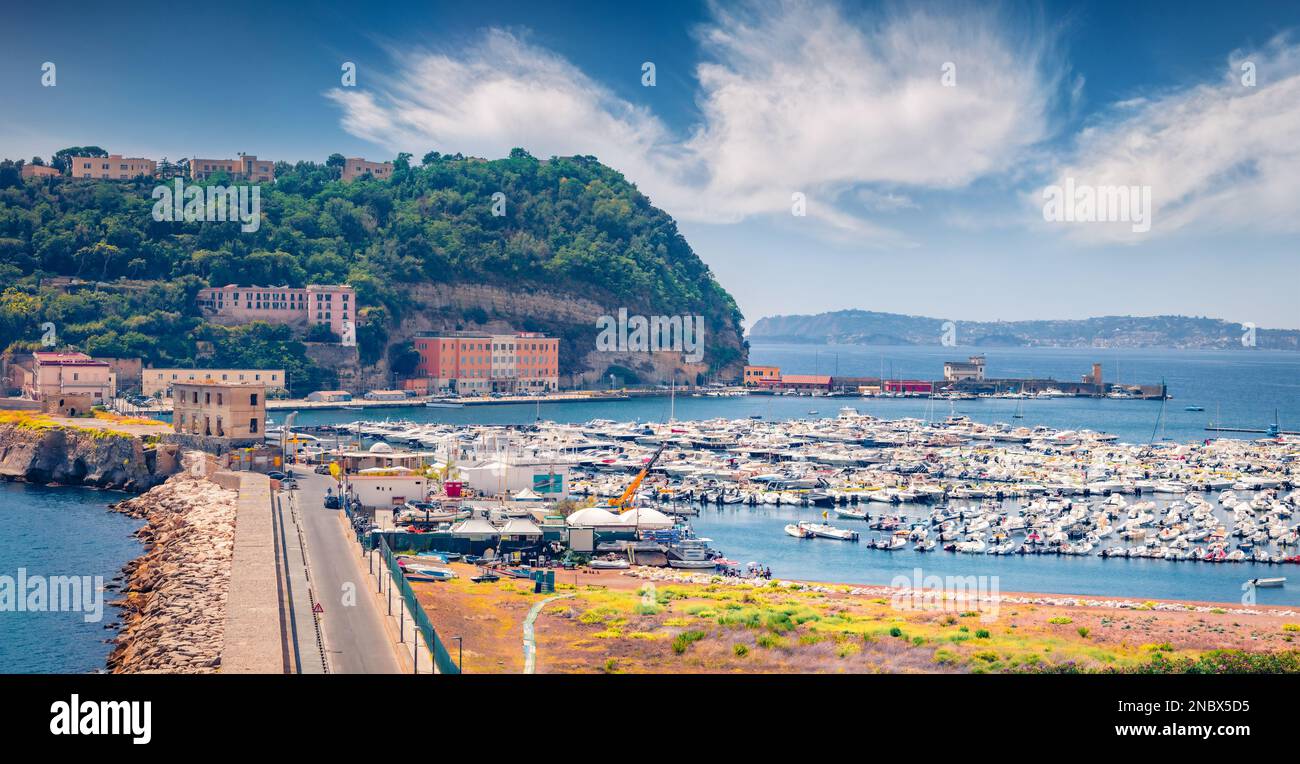 Splendid summer view of popelar tourist attraction - Islet Of Nisida ...