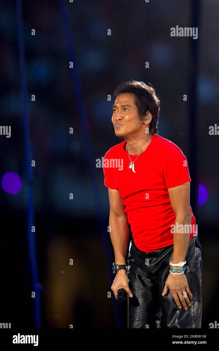 Taiwanese singer Chyi Chin performs during Rock Records' 30th ...