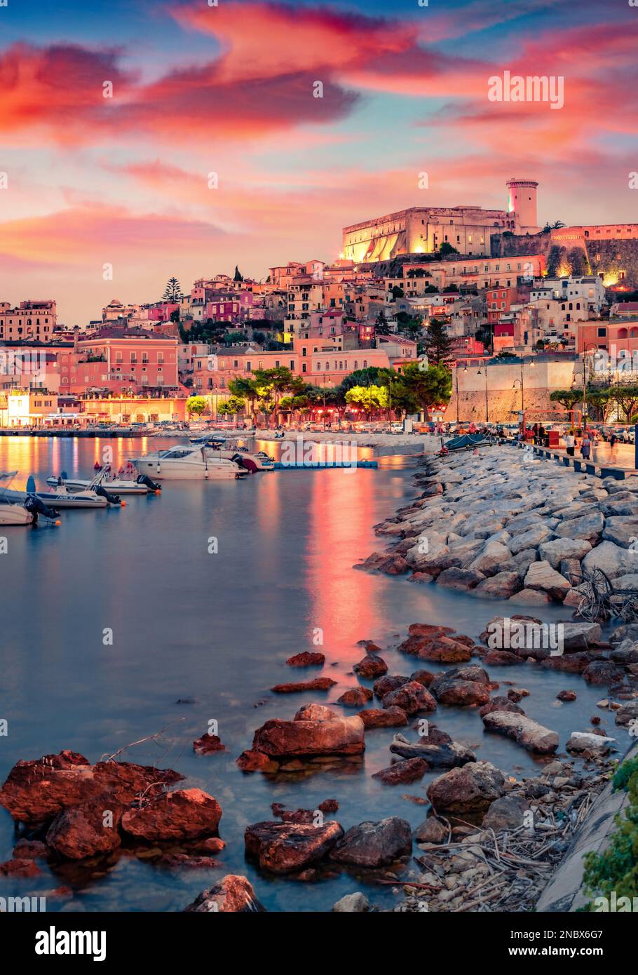 Old town gaeta view sunrise hi-res stock photography and images - Alamy