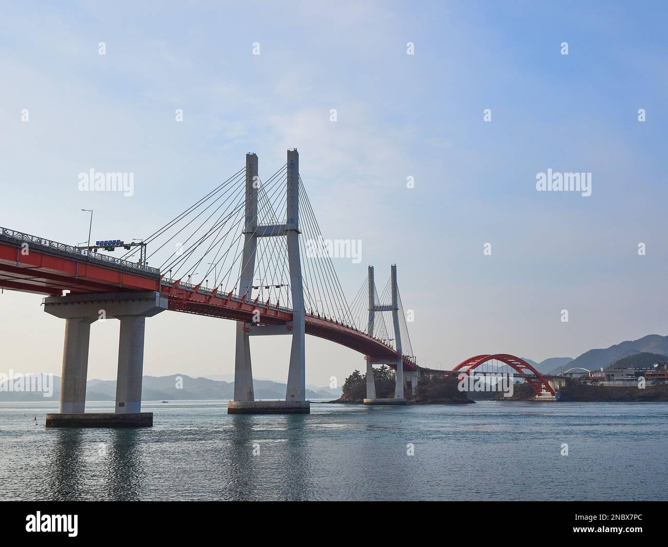 Samcheonpo cable bridge, South Korea Stock Photo - Alamy