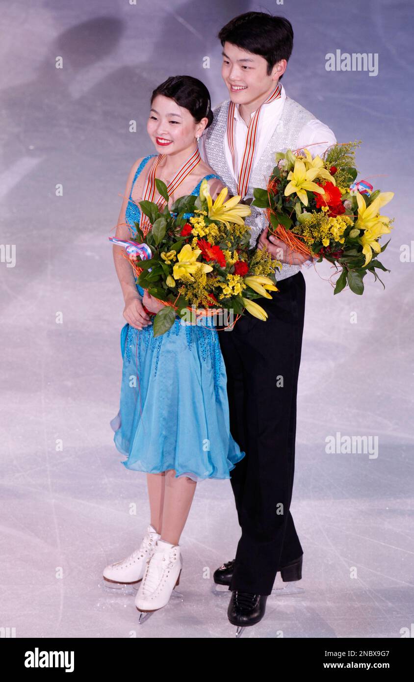 Bronze medalists Maia Shibutani and Alex Shibutani, of the United ...
