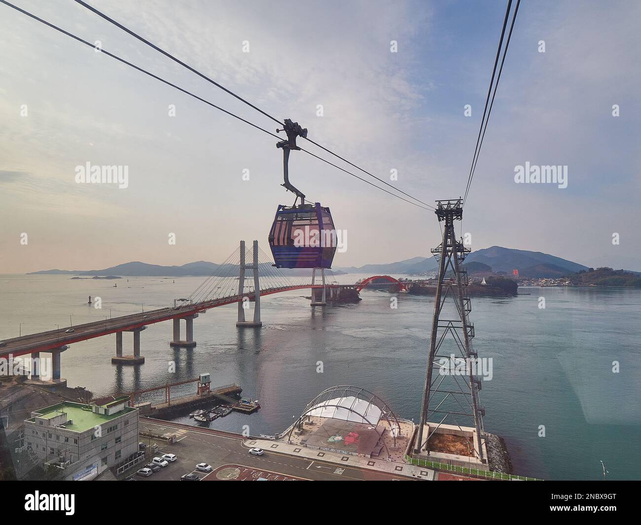 Samcheonpo cable bridge, South Korea Stock Photo - Alamy