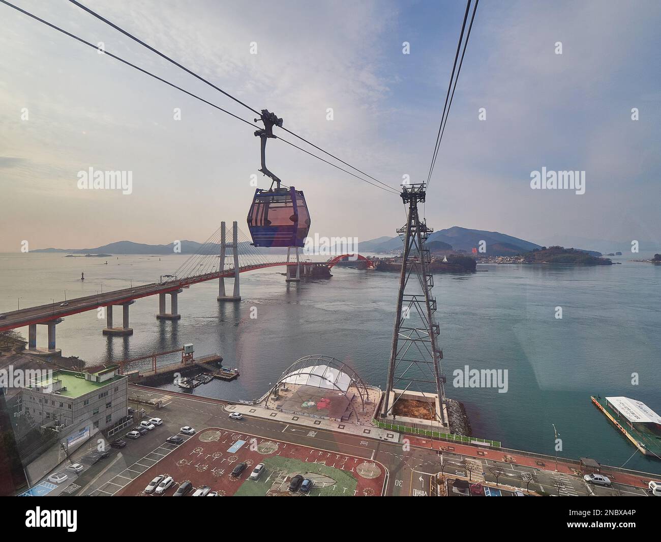 Samcheonpo cable bridge, South Korea Stock Photo - Alamy