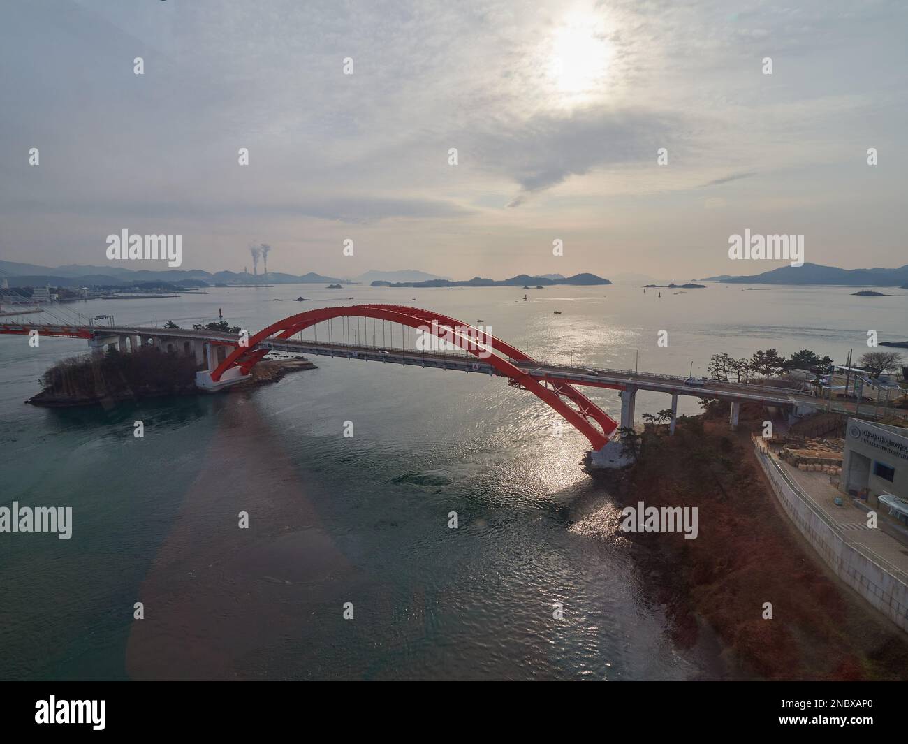 Samcheonpo cable bridge, South Korea Stock Photo - Alamy