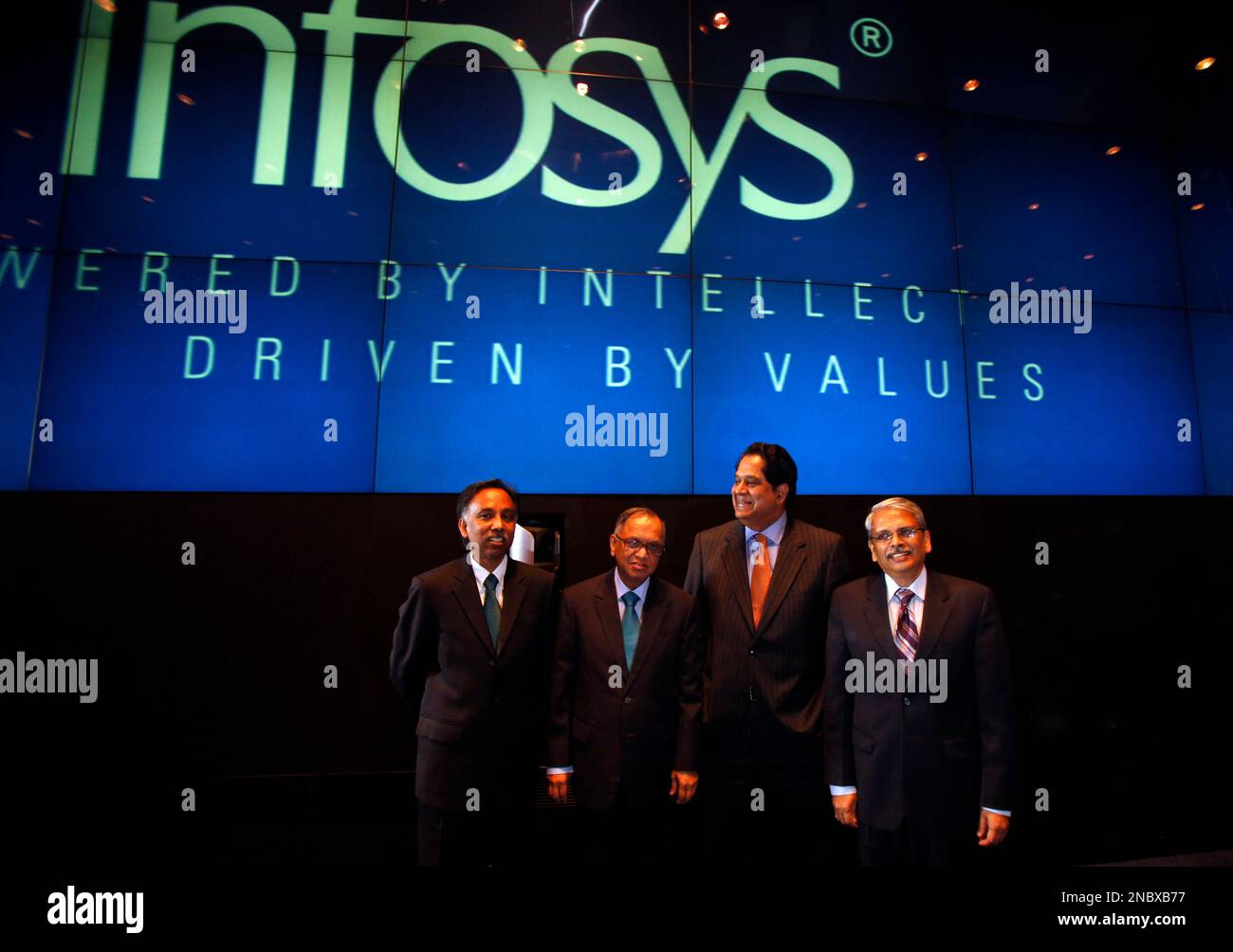 From left, Infosys Technologies Ltd. Chief Operating Officer S.D ...
