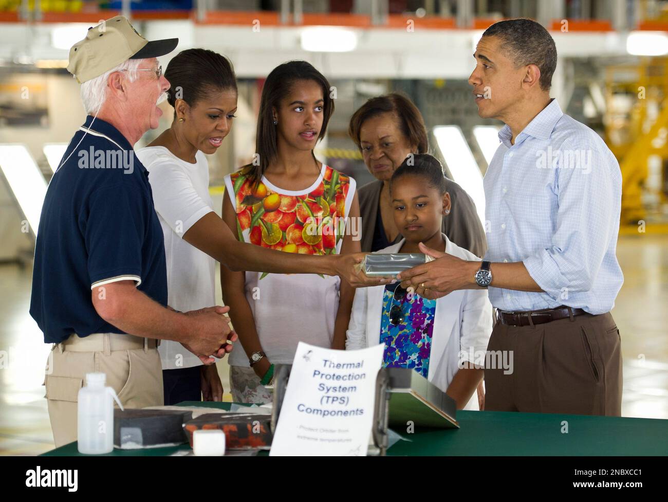 Terry White, United Space Alliance project lead for thermal protection ...