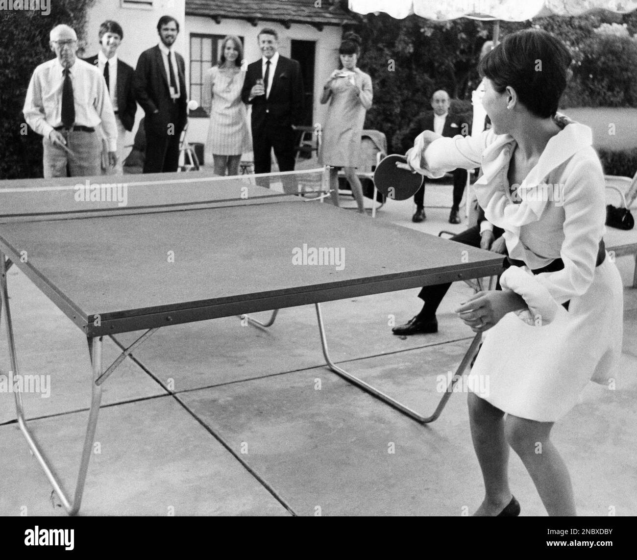 Author Henry Miller, who met his bride over a tennis table two years ...