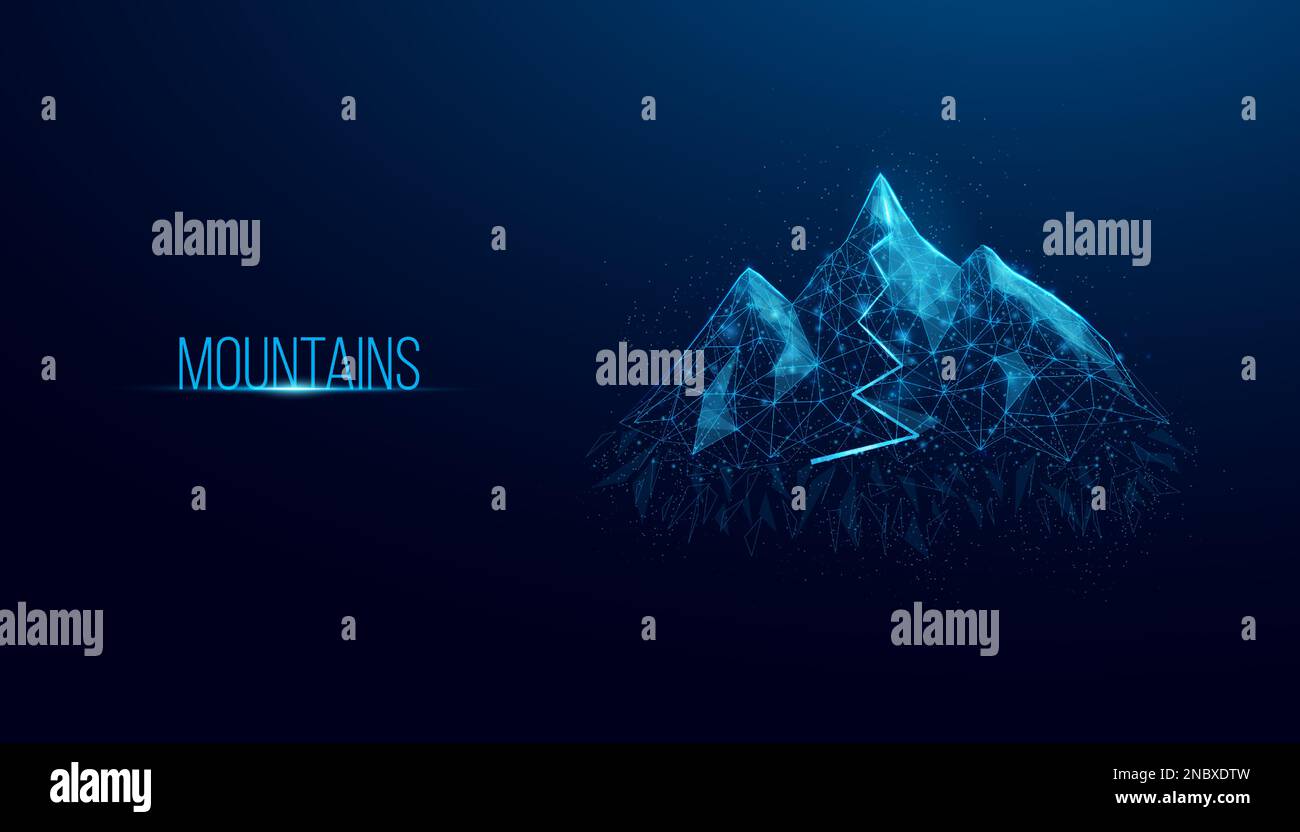 Mountains. Mountain path. Success business startup, innovation, growth ...