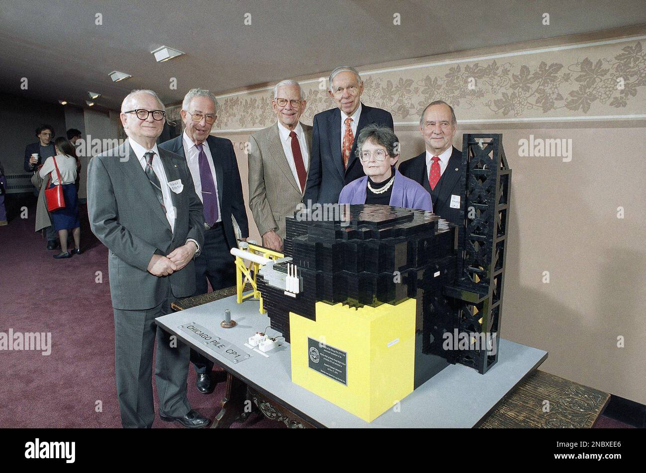 Several people involved in the first self-sustained nuclear chain ...