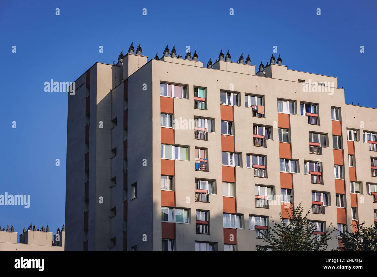 Residential building at Uniwersytecka Street in Katowice city, Silesia ...