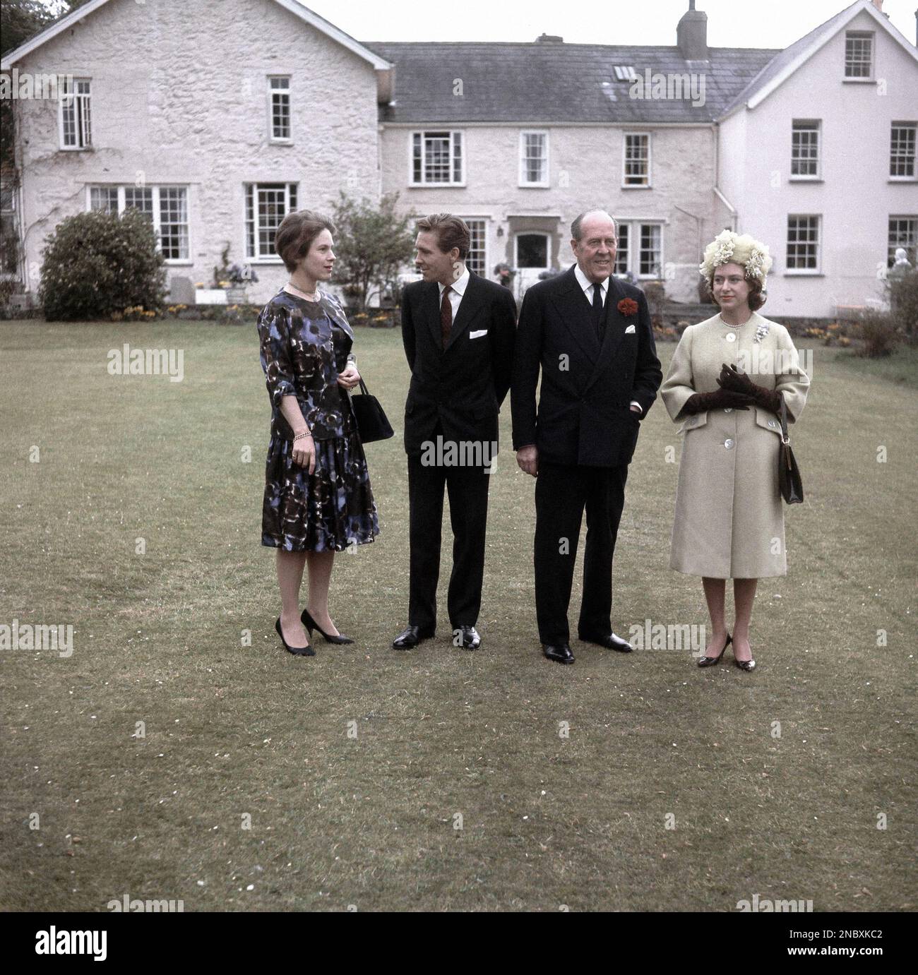 Princess Margaret with husband Lord Snowdon and in-laws on May 16, 1962 ...