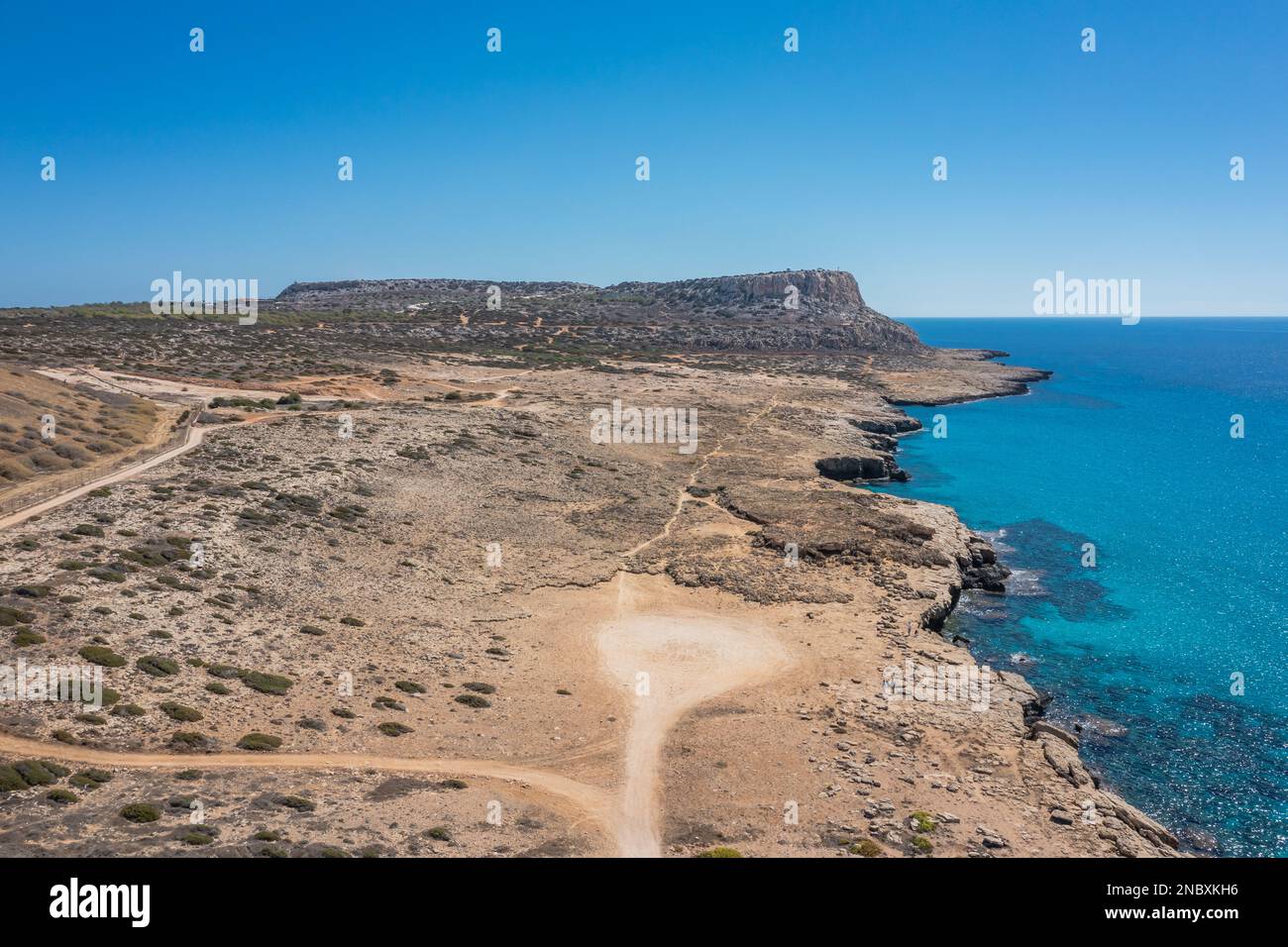 Area of Sea Caves in Cape Greco National Forest Park in Cyprus Stock ...