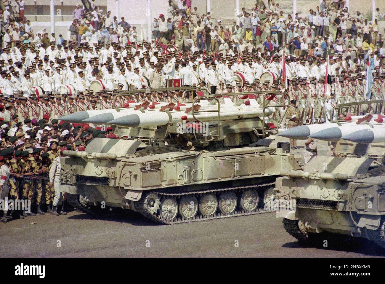 Soviet made Egyptian army’s SA-6 Gainful missiles seen on their mobile ...