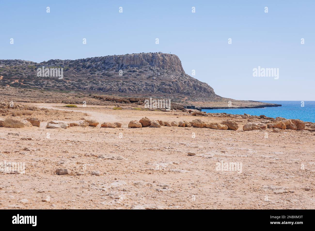 Area near Sea Caves and mount with viewpoint in Cape Greco National ...