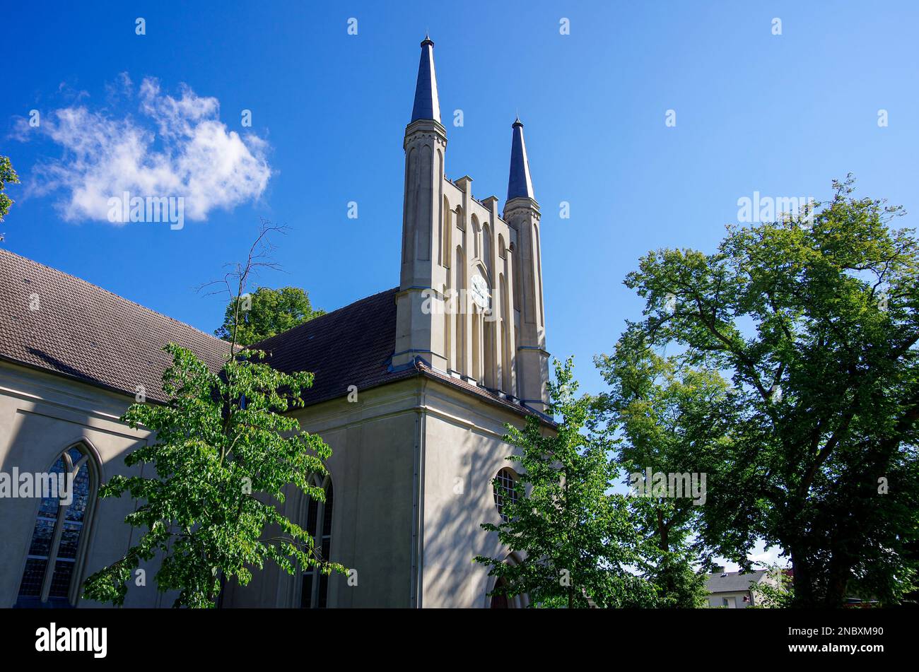 Schinkel Church, also known as Church of the Cross, Joachimsthal near ...
